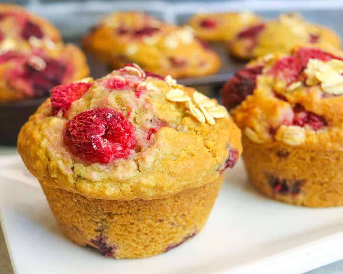Vegan Raspberry Breakfast Muffins: Beat the Cold Summer Mornings: